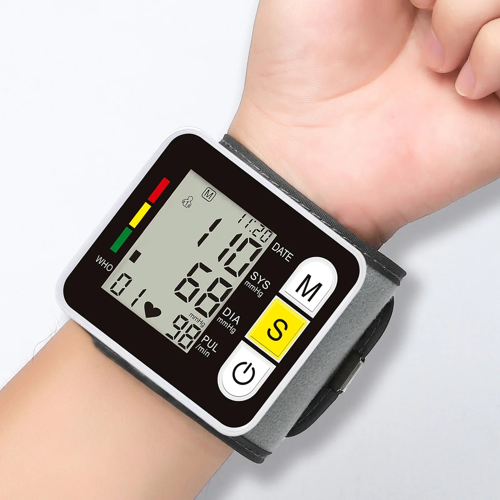 Digital wrist sphygmomanometer | One-button operation | Pulse rate ...
